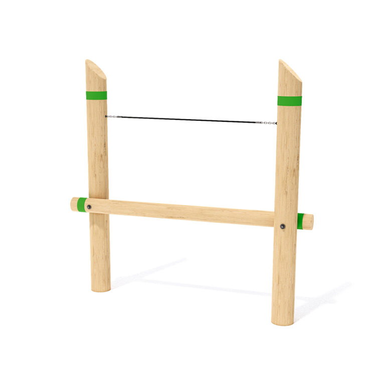 Timber Balance Log with Balance Rope